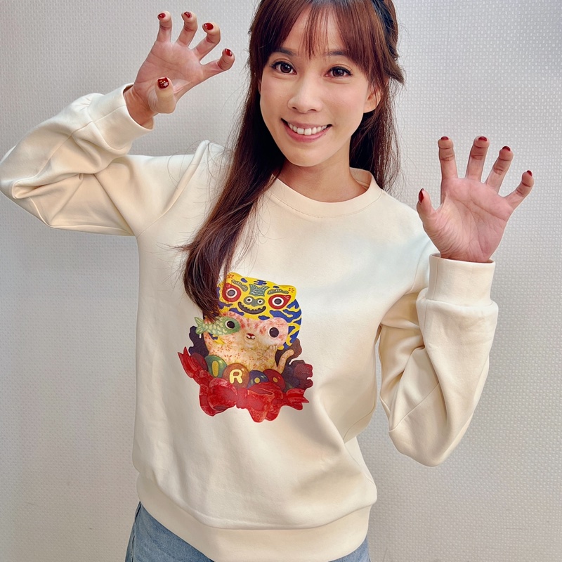 iROO可愛虎衛衣大學T｜PopChill 拍拍圈