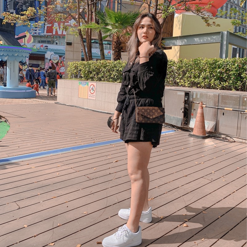 VV DOUBLE大尺碼大碼微胖質感薄款棉麻連身短褲｜PopChill 拍拍圈