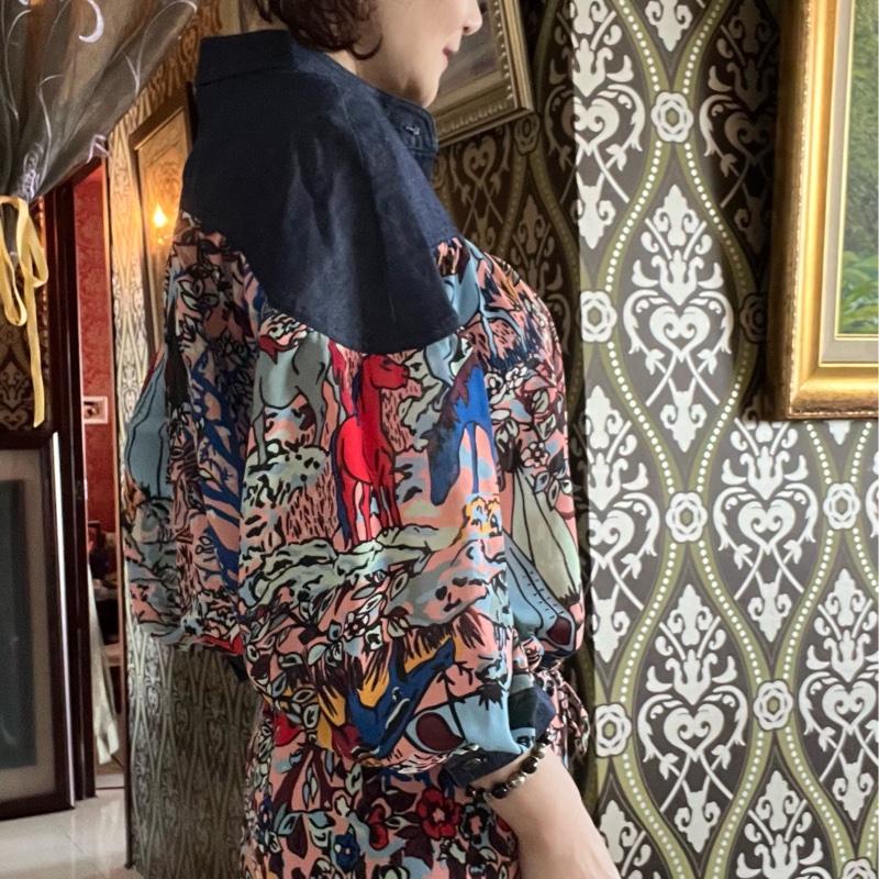 Robyn（M）花卉滾牛仔布料連身褲裝｜PopChill 拍拍圈