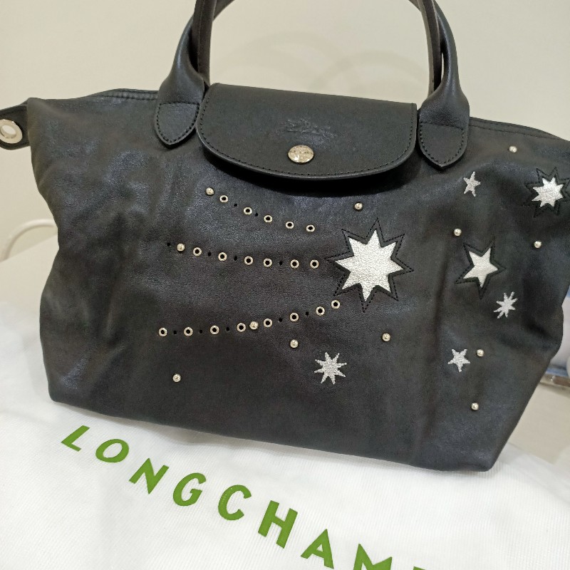 （他團售出）【LONGCHAMP]Longchamp Le Pliage Cuir Étoiles系列流星(流星) (S)｜PopChill 拍拍圈