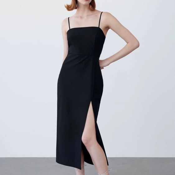 Zara細肩帶開岔洋裝｜PopChill 拍拍圈