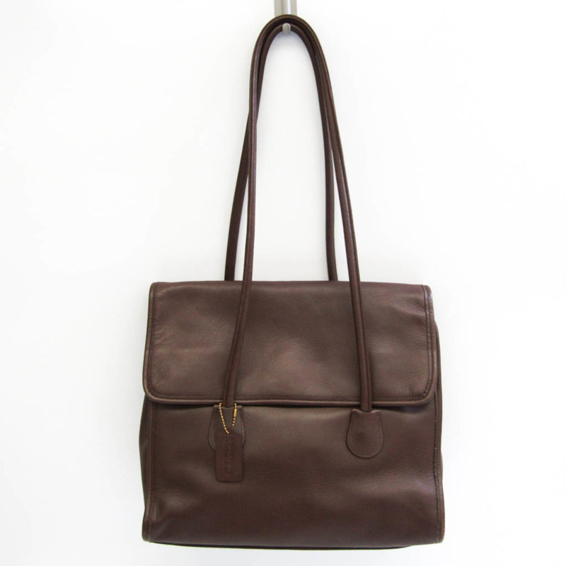 【日本直送】Coach 7301 女款，男款皮革單肩包，托特包 棕色｜PopChill 拍拍圈