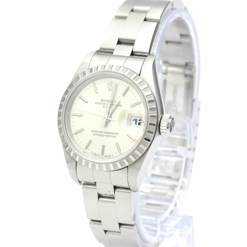 【日本直送】ROLEX Oyster Perpetual Date 69240 18K 白金鋼自動腕錶 BF553937｜PopChill 拍拍圈