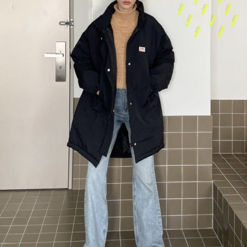 （全新）Classical Elf X Java黑色舖棉帥氣大衣外套 特寬鬆Boy款｜PopChill 拍拍圈