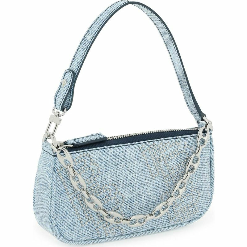 【義大利直送】全新品 “MINI RACHEL”牛仔印花皮革迷你手袋｜PopChill 拍拍圈