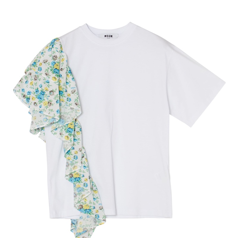 MSGM白色上衣 M-L可穿 約9成新｜PopChill 拍拍圈