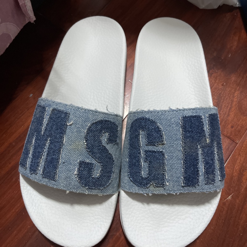 msgm牛仔布面拖鞋｜PopChill 拍拍圈