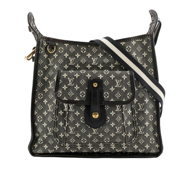 Louis Vuitton Mary Kate Monogram 牛仔帆布斜背包(黑色)｜PopChill 拍拍圈
