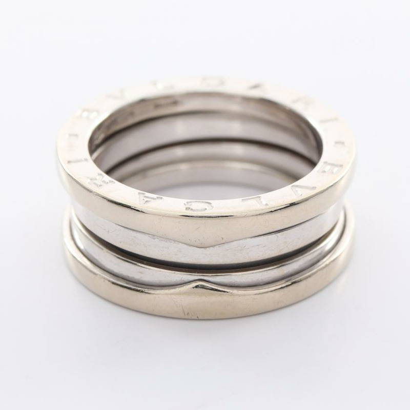 【日本直送】 中古BVLGARI[B]B-zero1 3 戒指 K18WG 白金色｜PopChill 拍拍圈