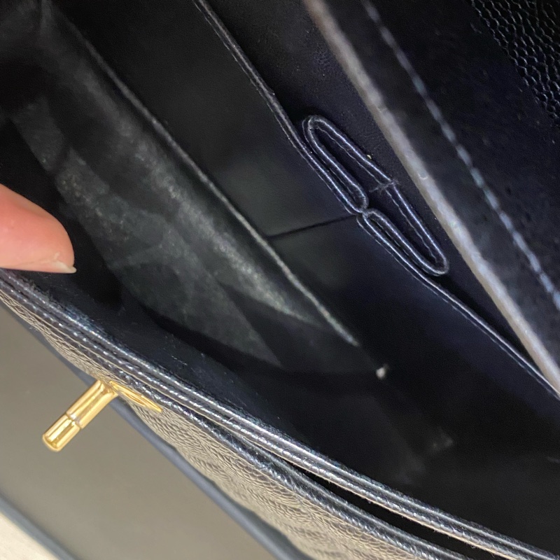 CHANEL coco CF23 經典款 黑金荔枝皮｜PopChill 拍拍圈