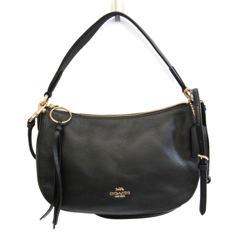 【日本直送】Coach Sutton 斜挎包 52548 女士皮革手提包，單肩包黑色｜PopChill 拍拍圈