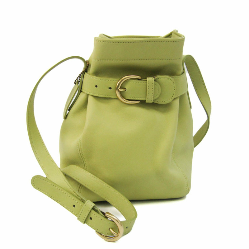 【日本直送】Coach Old Coach 4156 女式皮革單肩包 淺綠色｜PopChill 拍拍圈