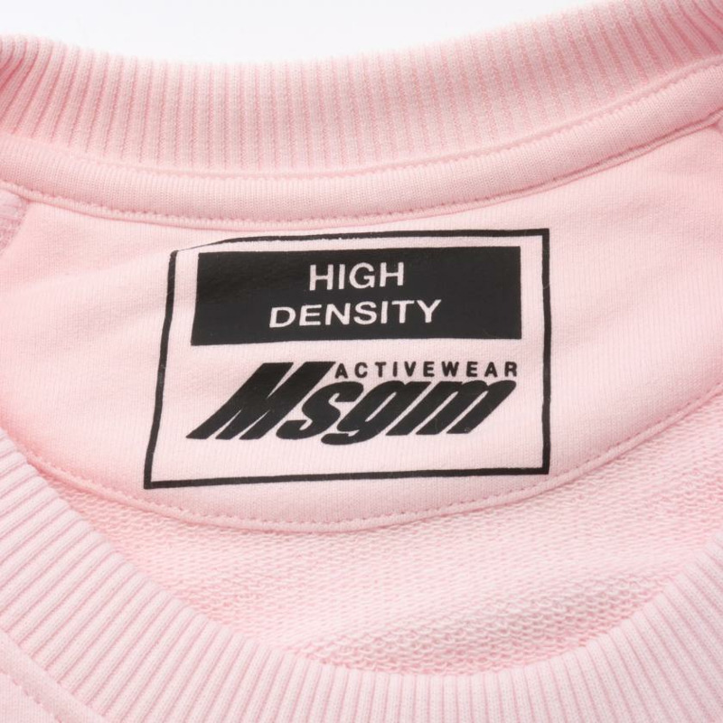 【日本直送】 Pre-owned MSGM trainer sweatshirt Crew neck logo print pink black｜PopChill 拍拍圈