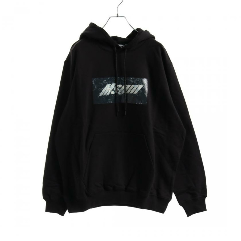 【日本直送】 Pre-owned MSGM pullover hoodie black box logo｜PopChill 拍拍圈