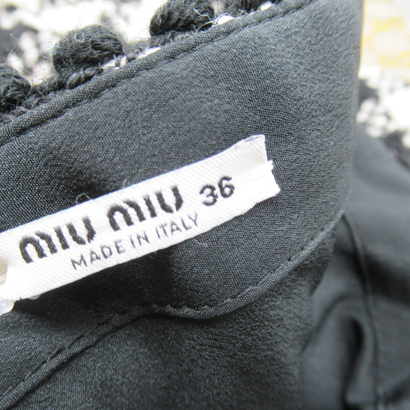 【日本直送】Miu Miu 半身裙 jupe gone #36 羊毛 黑色 二手｜PopChill 拍拍圈