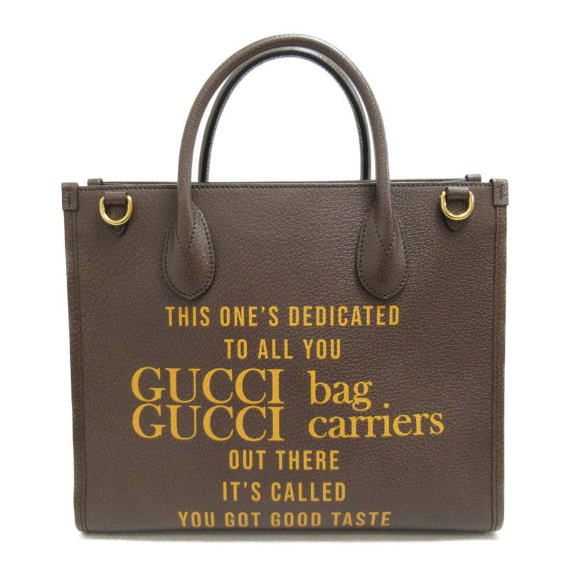 【日本直送】GUCCI 100 Collection 手提包 單肩斜背包 680956 皮革 棕色 二手｜PopChill 拍拍圈