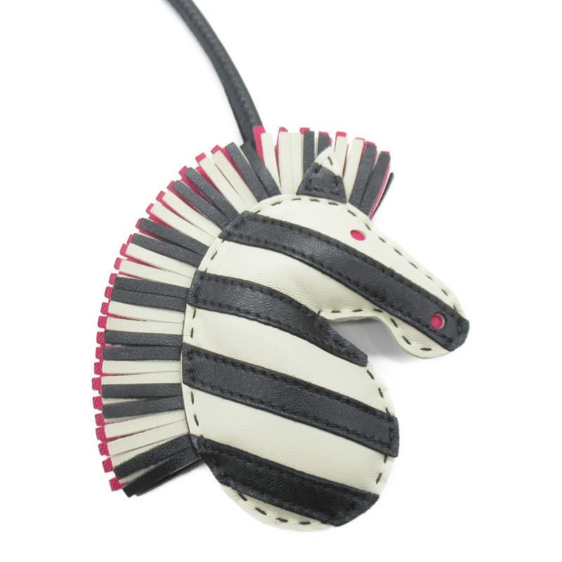 【日本直送】HERMES Gee Gee Savannah 包飾 Agneau milo 皮革 黑色 白色 二手 女士 Z｜PopChill 拍拍圈