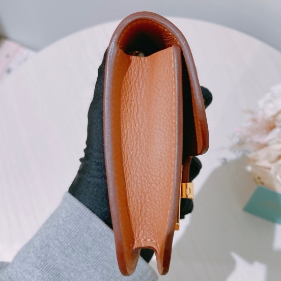 Hermes 愛馬仕金扣錢包 Constance Slim Compact Bicolore Veau Eve｜PopChill 拍拍圈