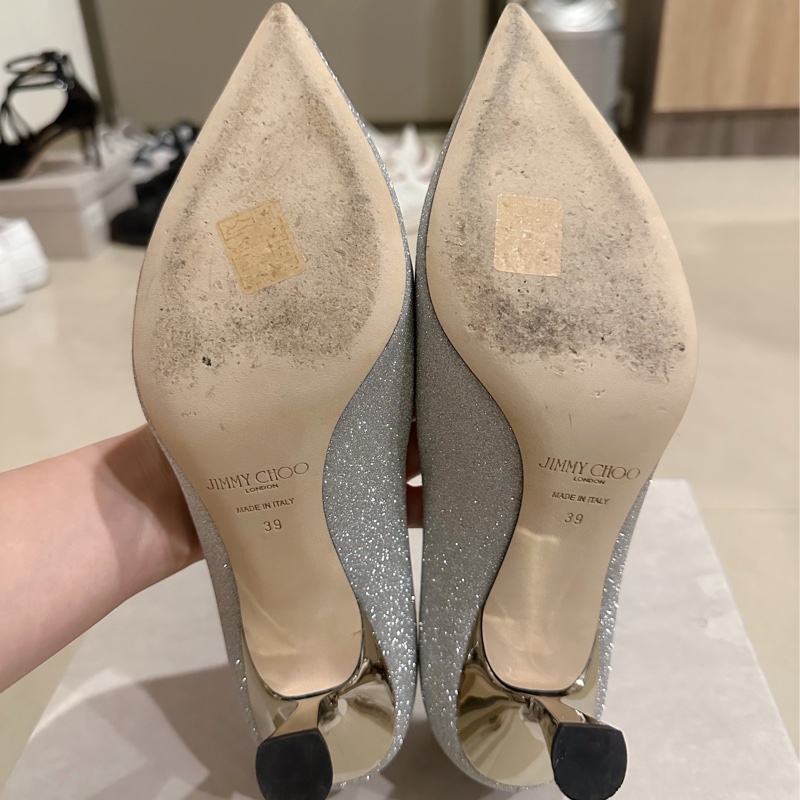 Jimmy Choo 跟鞋- RENE 65/ 39/ Silver｜PopChill 拍拍圈