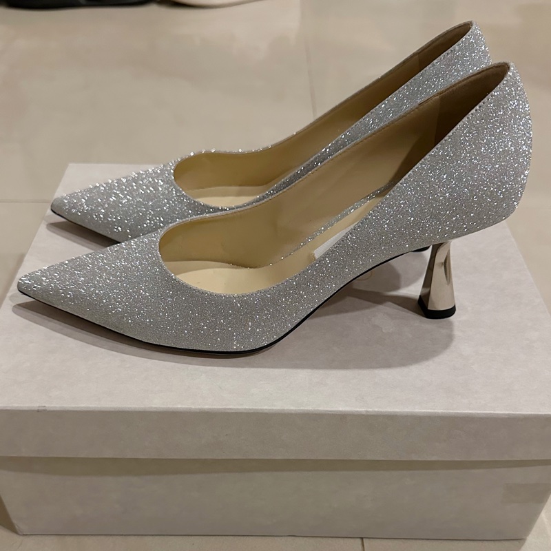 Jimmy Choo 跟鞋- RENE 65/ 39/ Silver｜PopChill 拍拍圈