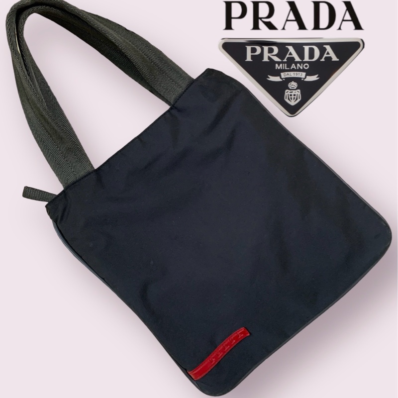 二手私物【PRADA】 Prada Sport 灰色尼龍包｜PopChill 拍拍圈