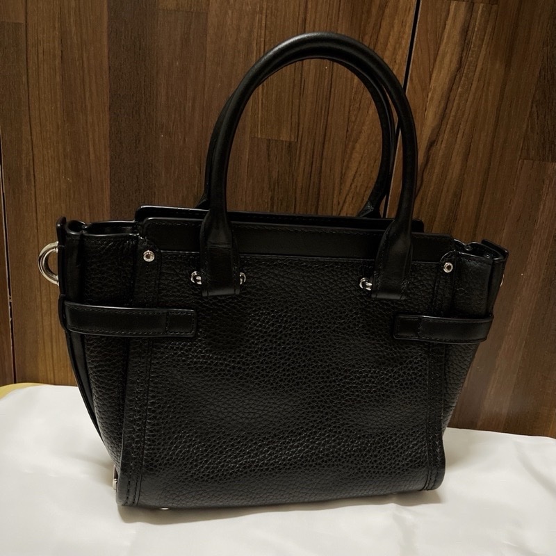 COACH 37444 專櫃款手提/斜背兩用包(MINI款) 黑色｜PopChill 拍拍圈