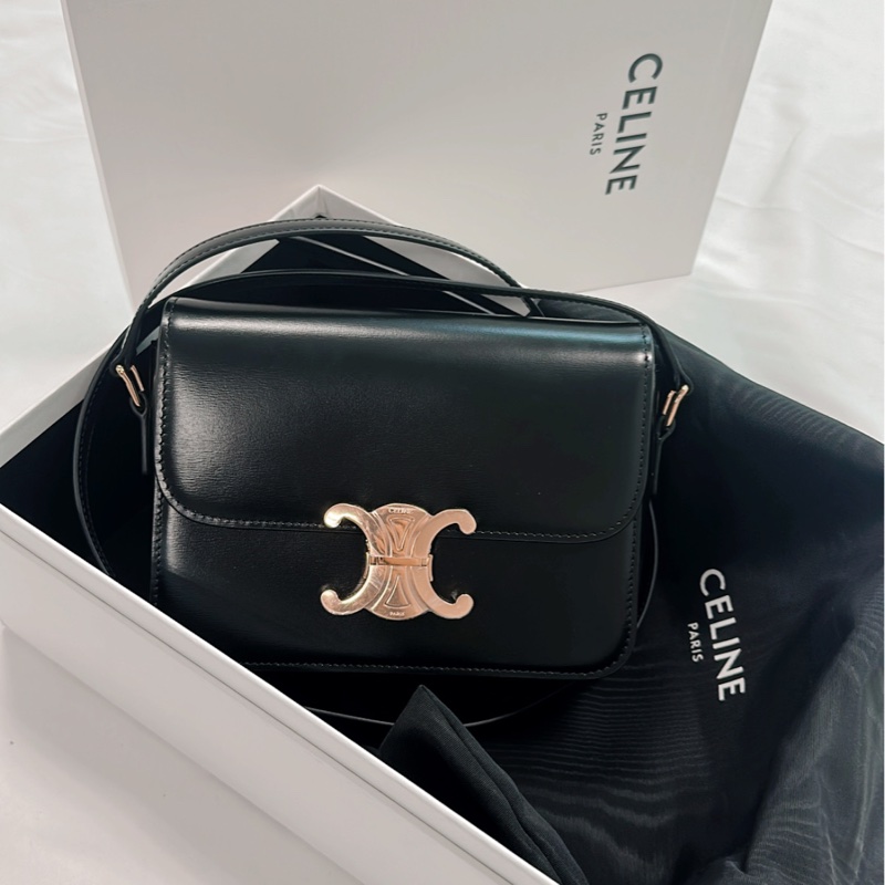 Celine teen box 黑金凱旋門包｜188423BF4.38NO｜PopChill 拍拍圈