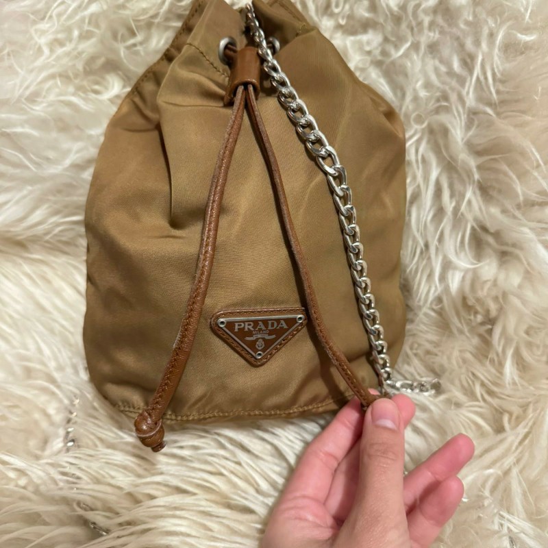 Prada Nylon Tessuto Small Bucket Drawstring Bag Prada Bag Prada袋 ...