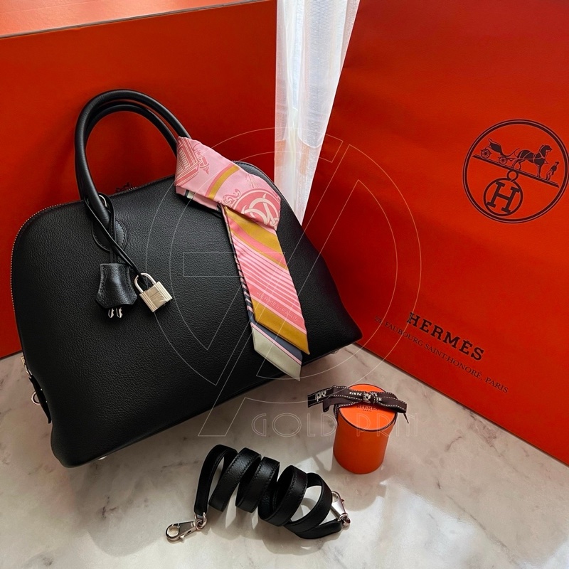 Hermès Novillo 1923 Bolide 30 銀釦/黑色｜PopChill 拍拍圈