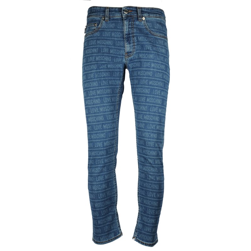 Moschino Type Write Jeans for Men in Blue (Q4278K-S2992-308W-33 ...