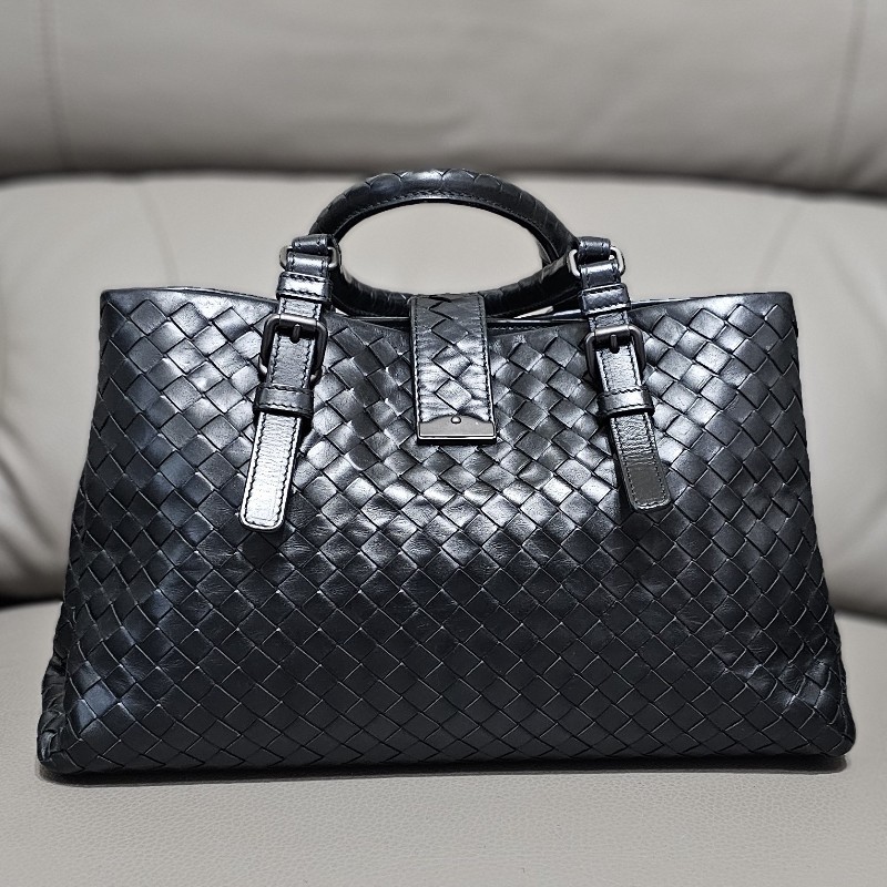 ＜BOTTEGA VENETA ＞BORSA ROMA黑色羅馬包☆小號☆閒置出售🧧4月優惠🧧｜PopChill 拍拍圈