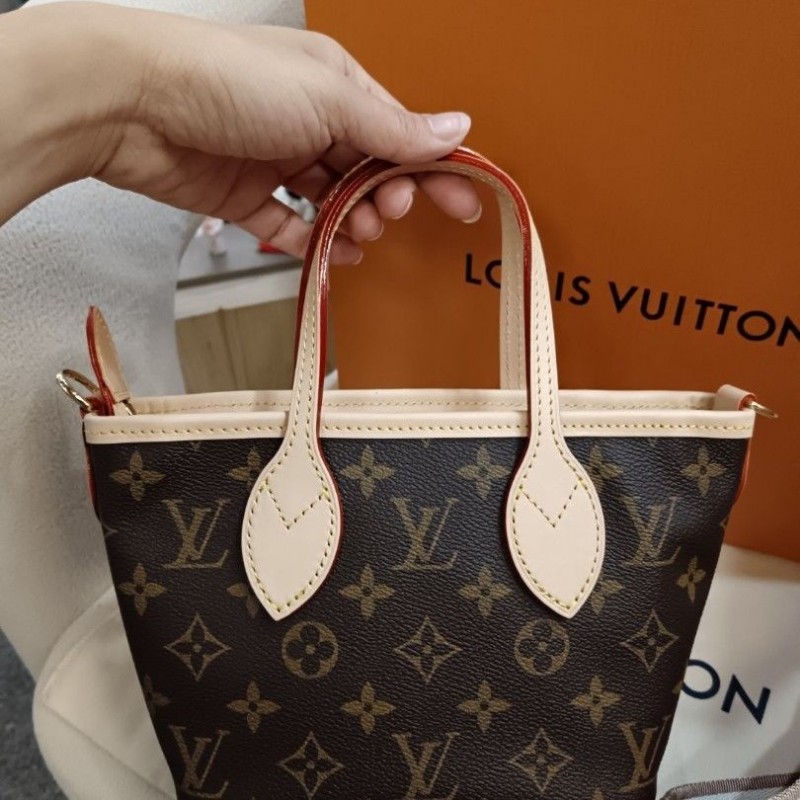 Louis Vuitton Neverfull BB Crossbody Bag in Iconic Monogram Coated ...