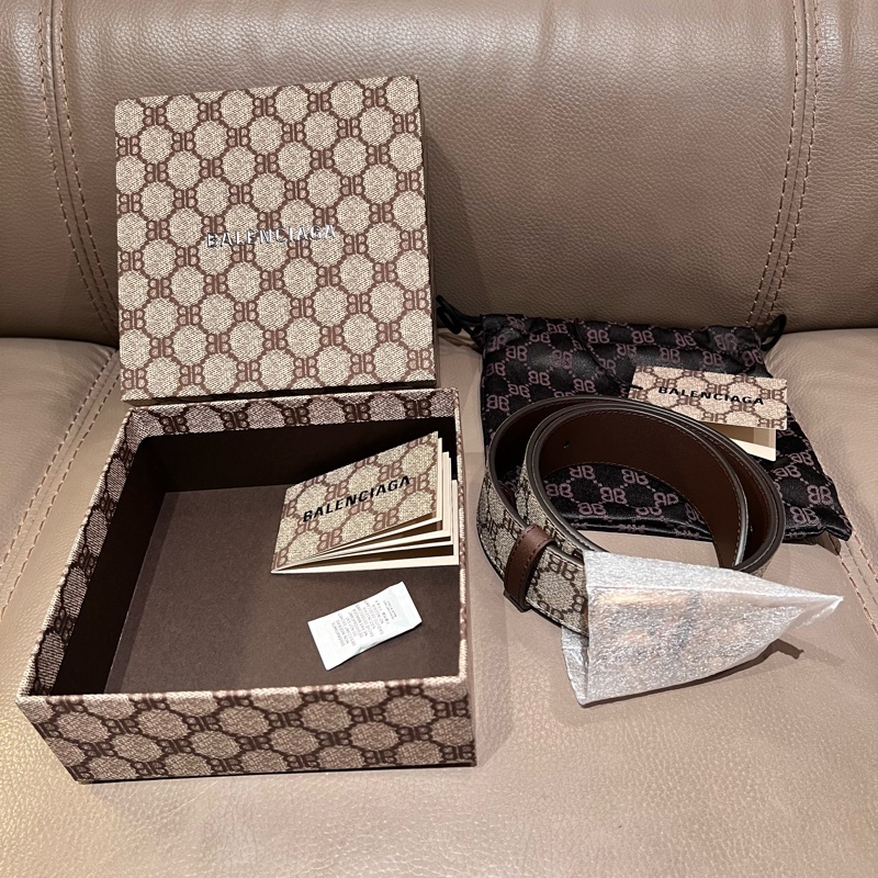 巴黎世家×古馳 The Hacker Project聯名限量皮帶🕶️Balenciaga X Gucci The Hacker Project ...