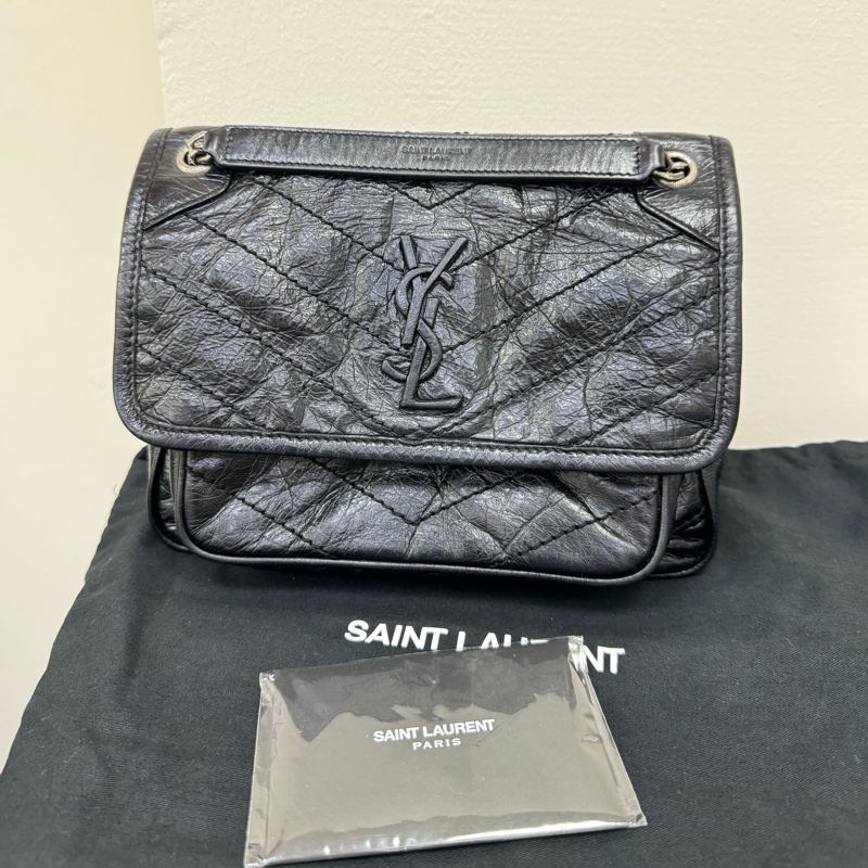 YSL niki baby經典黑銀｜PopChill 拍拍圈