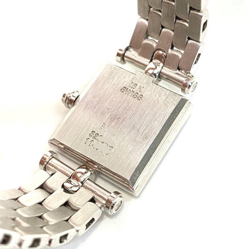 Van Cleef & Arpels 梵克雅寶 VCA Carree Diamond 18K White Gold Quartz Watch ...