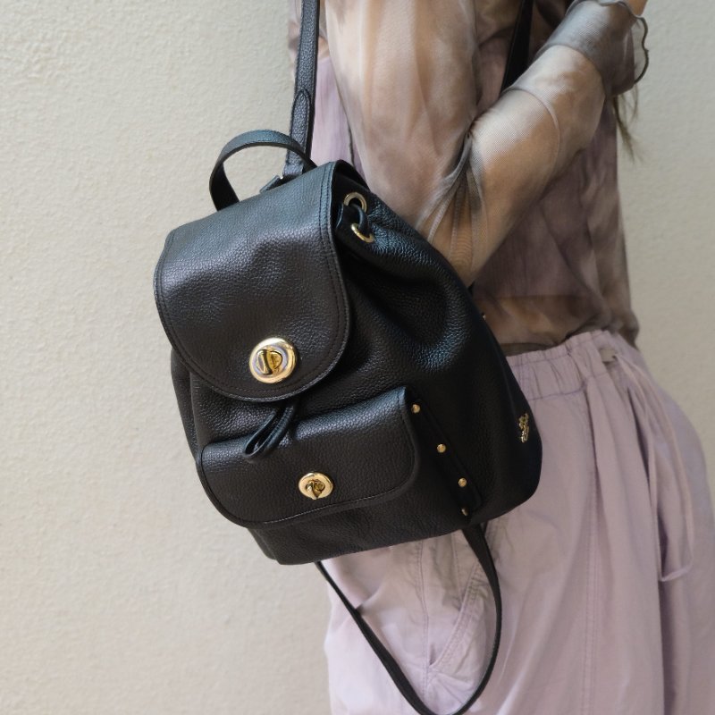 COACH Leather mini backpack 背包｜日本中古vintage｜PopChill 拍拍圈