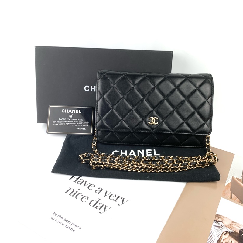 Chanel woc 小羊皮黑金｜PopChill 拍拍圈