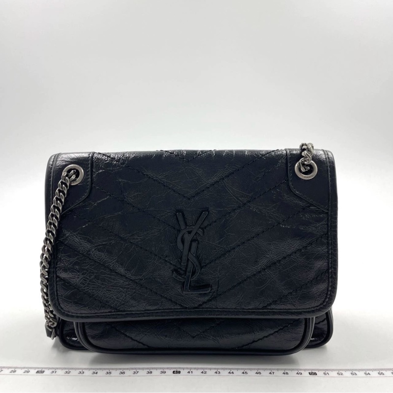 邊角🈚️磨損🥰超新🥰Ysl Niki Baby黑色 CP值最高 專櫃漲價🀄️ ️ ️ 韓團ROSÉ同款🔥｜PopChill 拍拍圈