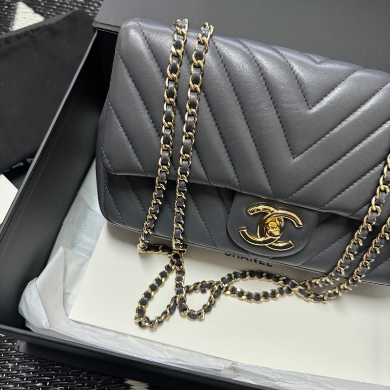 Chanel coco25 山形紋淡金鏈｜PopChill 拍拍圈