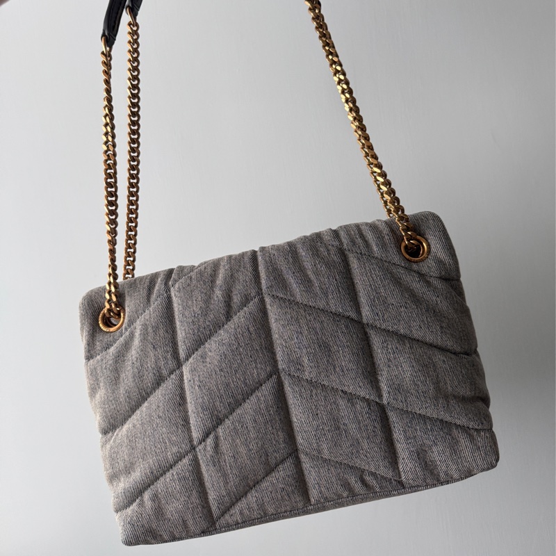 YSL puffer denim 聖羅蘭雲朵包｜PopChill 拍拍圈