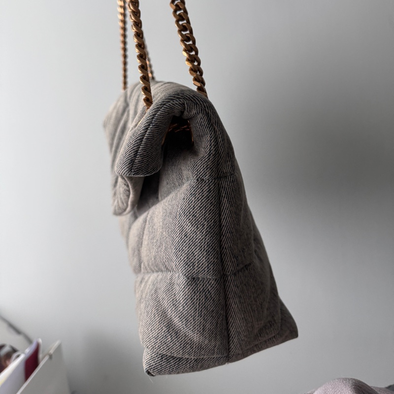 YSL puffer denim 聖羅蘭雲朵包｜PopChill 拍拍圈