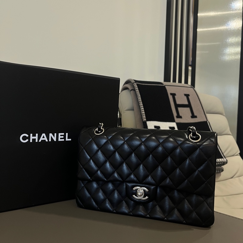 Chanel cf25黑銀羊皮｜PopChill 拍拍圈