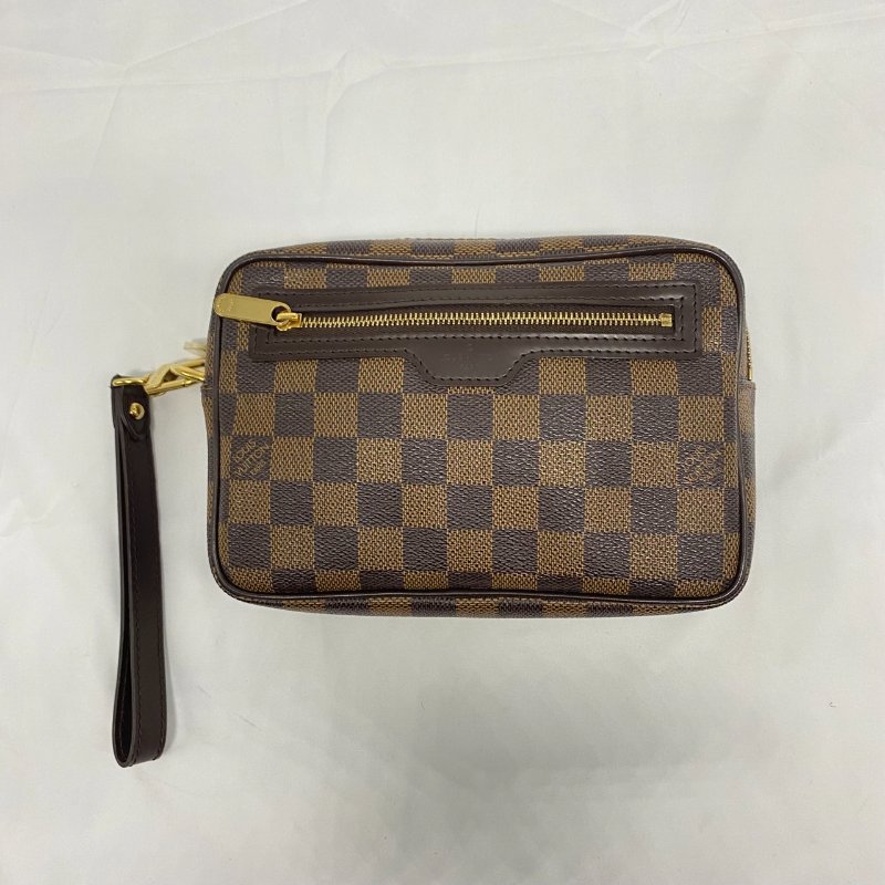 Louis Vuitton LV Damier 棋盤格花紋 手拿包｜PopChill 拍拍圈