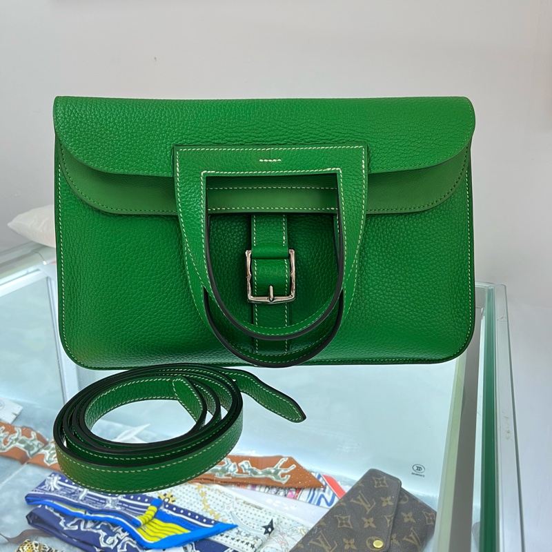 Hermes Halzan 31 green Y stamp💚｜PopChill 拍拍圈