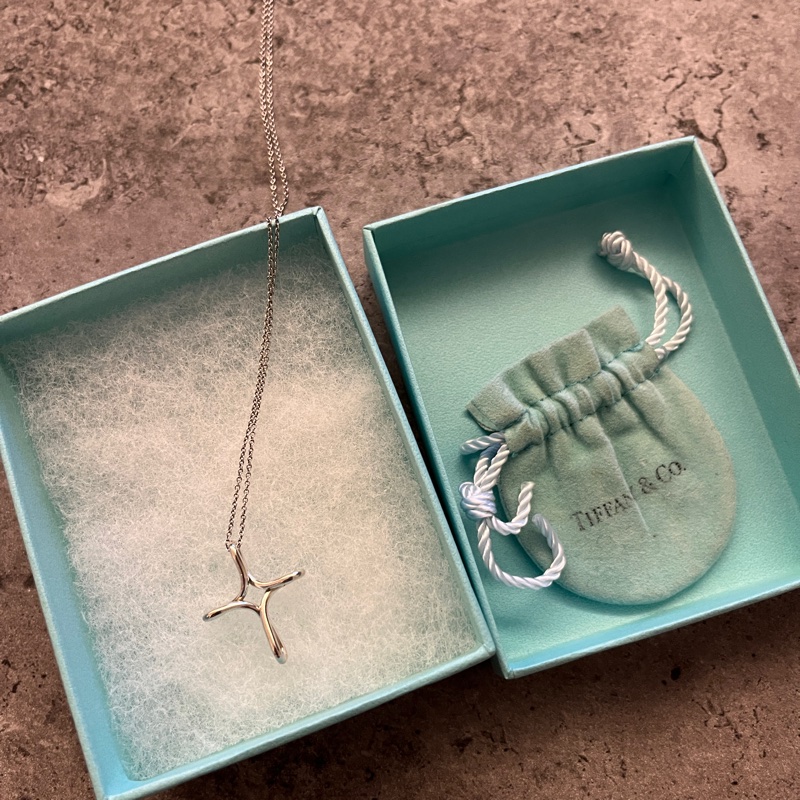 Tiffany Infinity Cross 925純銀 十字架項鍊｜PopChill 拍拍圈