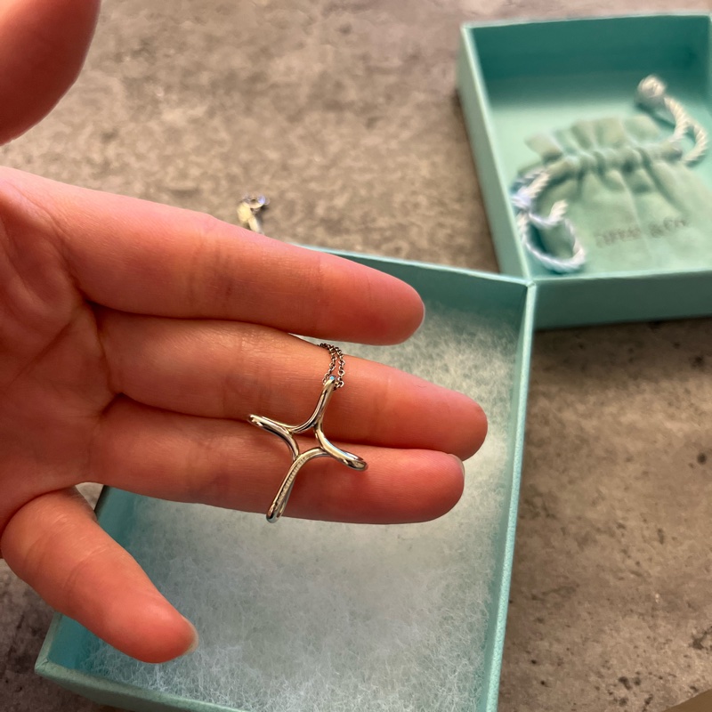 Tiffany Infinity Cross 925純銀 十字架項鍊｜PopChill 拍拍圈