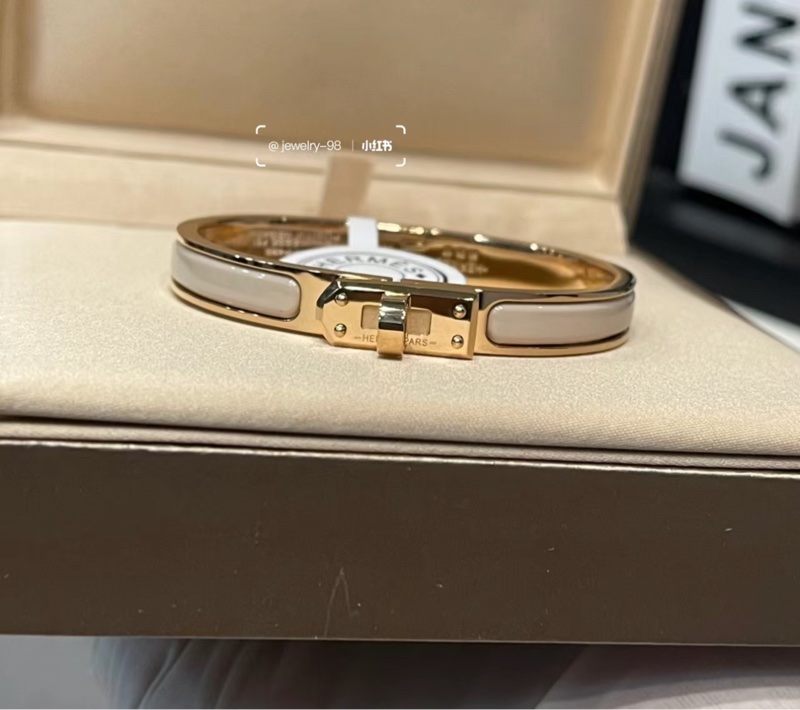 💖Hermes mini clic Kelly 手環💖 奶茶玫瑰金 全新｜PopChill 拍拍圈