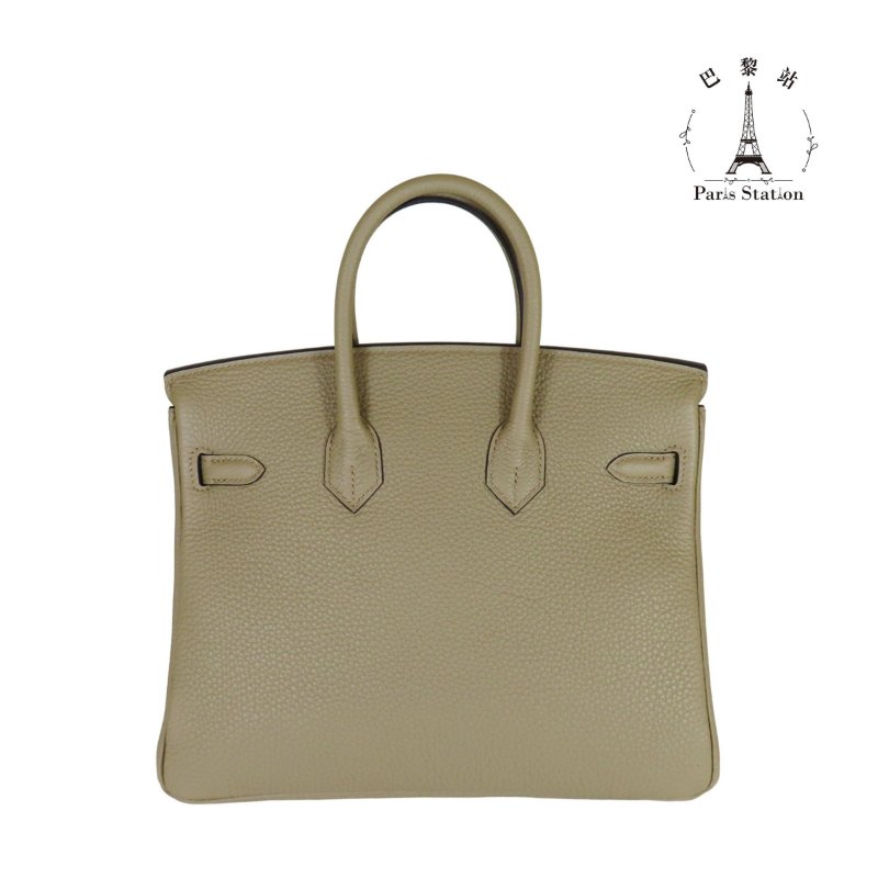 【巴黎站二手名牌專賣店】＊全新現貨＊HERMES 愛馬仕 真品＊W刻8Q馬爾法米色金釦BIRKIN 25柏金手提包｜PopChill 拍拍圈