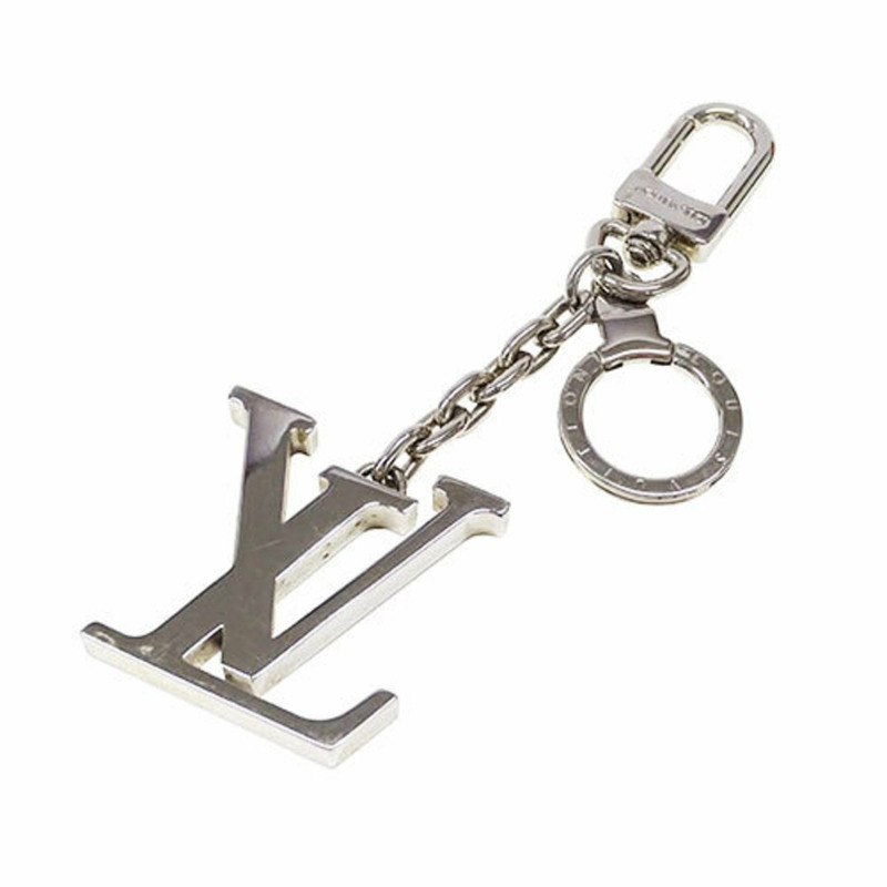 路易威登 LOUIS VUITTON 鑰匙圈 Monogram 女用男金屬 Portocle 首字母 LV 銀色 M65071 鑰匙吊飾 ...