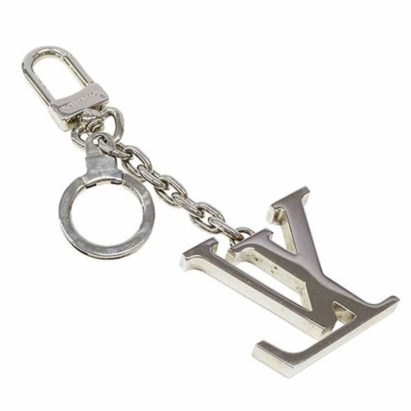 路易威登 LOUIS VUITTON 鑰匙圈 Monogram 女用男金屬 Portocle 首字母 LV 銀色 M65071 鑰匙吊飾 ...